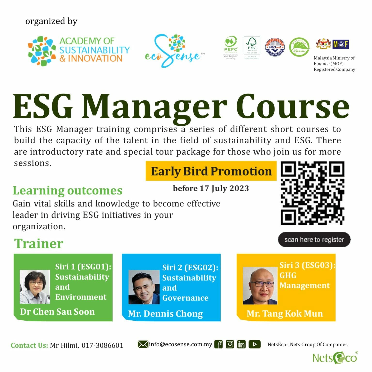 Unlock Your Potential as an ESG Leader: Join the ESG Manager Courses Today!